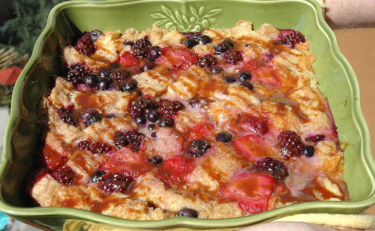 3-Berry Summer Bread Pudding - Stark Bro's