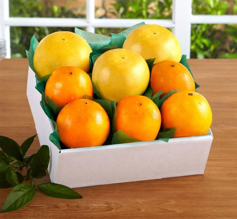 Double Citrus Delight Fruit Tray - Navel Oranges & Grapefruit